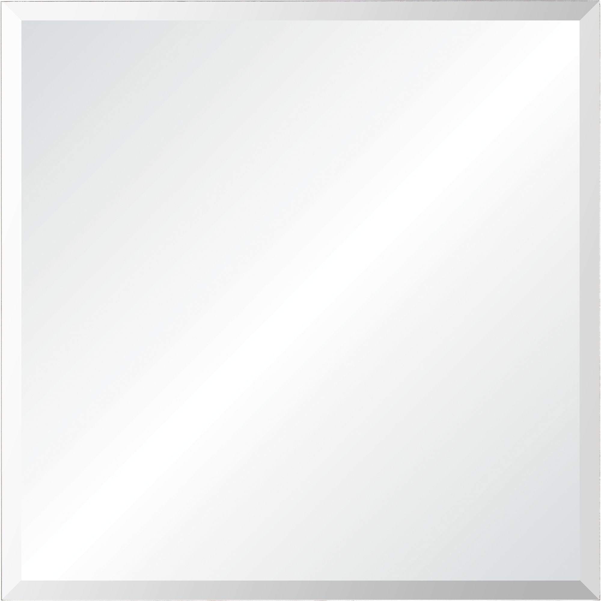 Signature Home Collection 30" Clear Polished Unframed Beveled Square ...