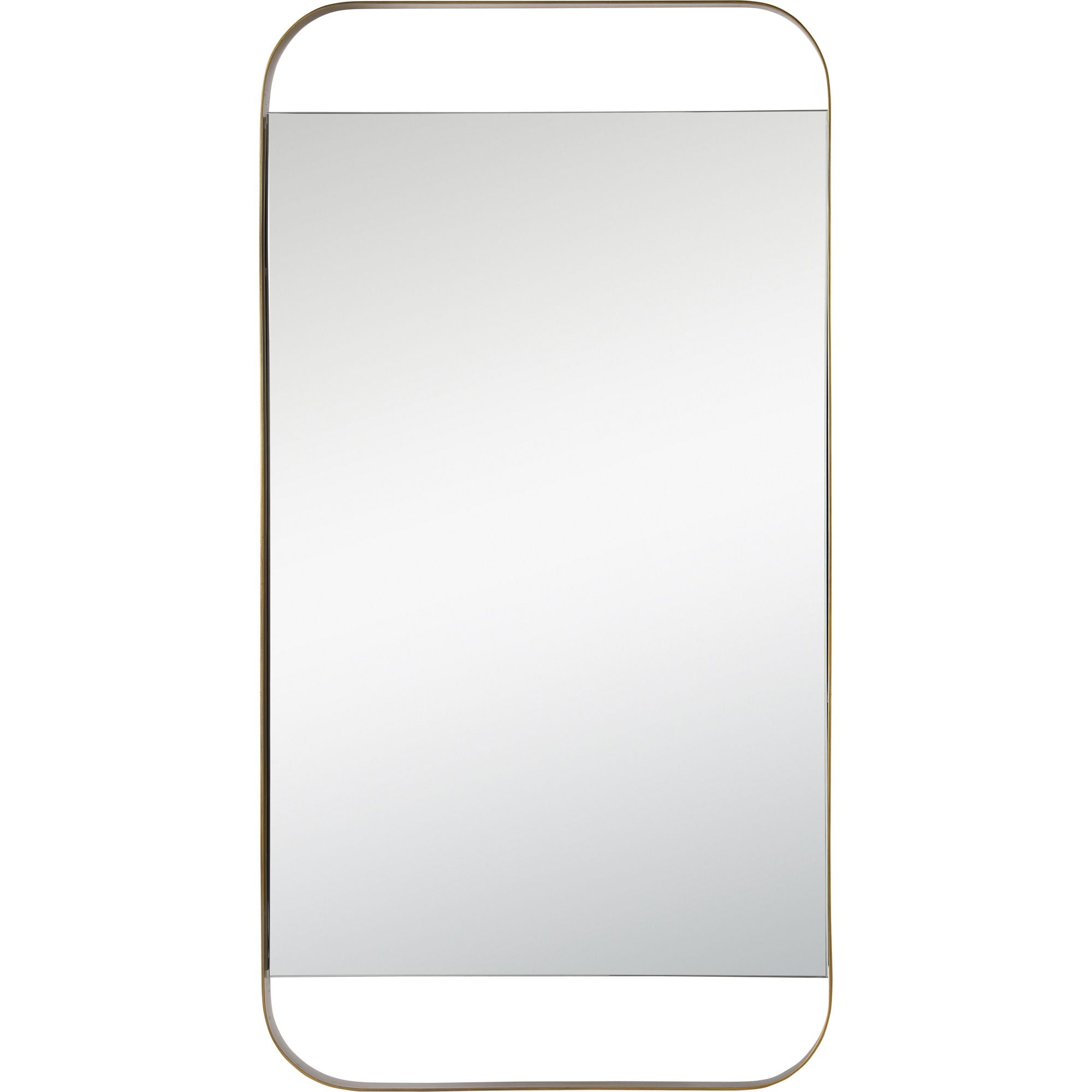 Signature Home Collection 38" Antique Brass Finished Framed Rectangular ...