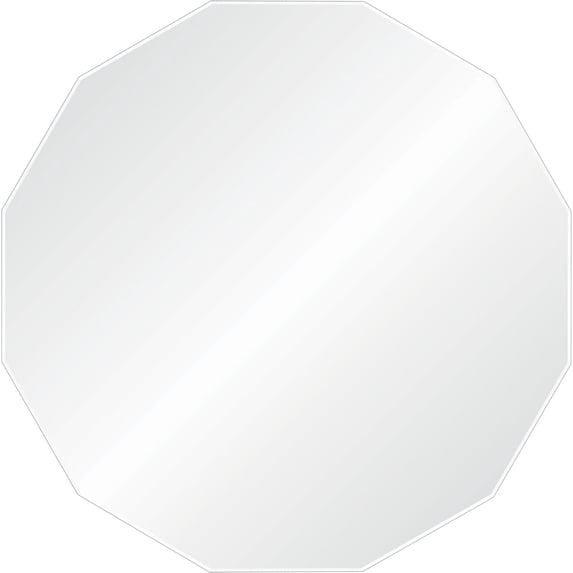 Signature Home Collection 40" Clear Unframed Beveled Multisided Wall ...