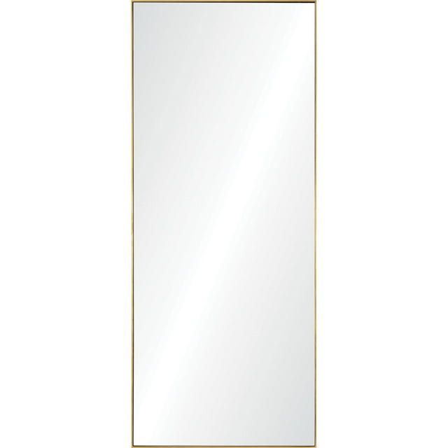 Signature Home Collection 72" Gold Leaf Full Length Framed Rectangular ...
