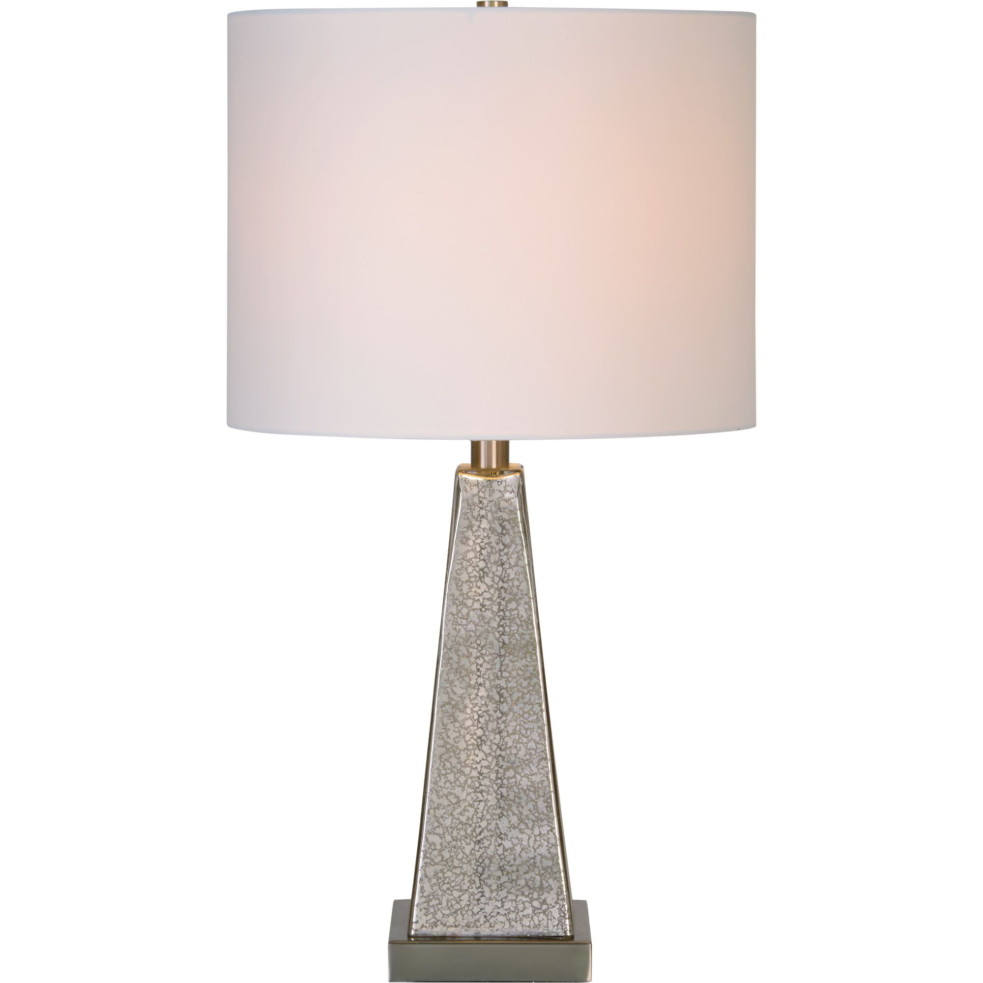 Signature Home Collection Set of 2 Mercury Glass Table Lamps with Off ...