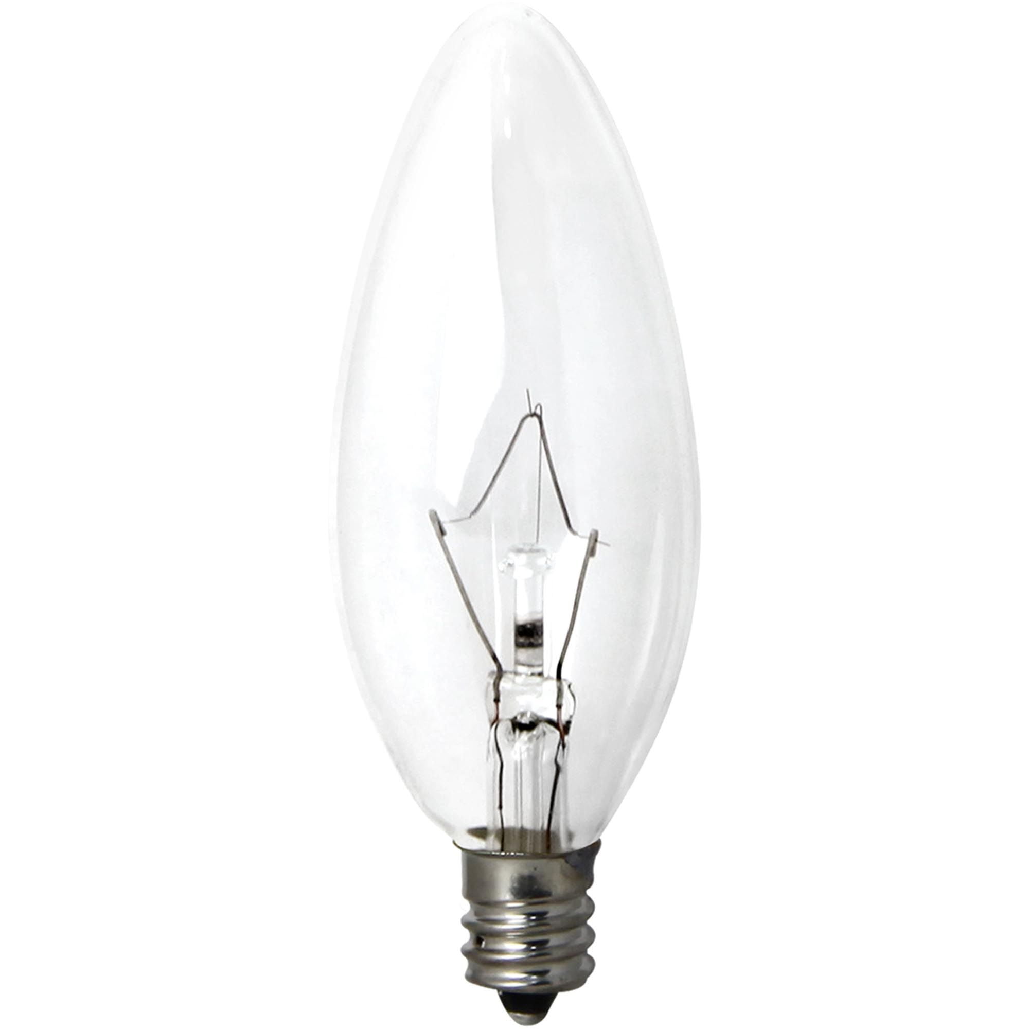 Signature Home Collection Set of 3 Clear Incandescent Light Bulbs with ...