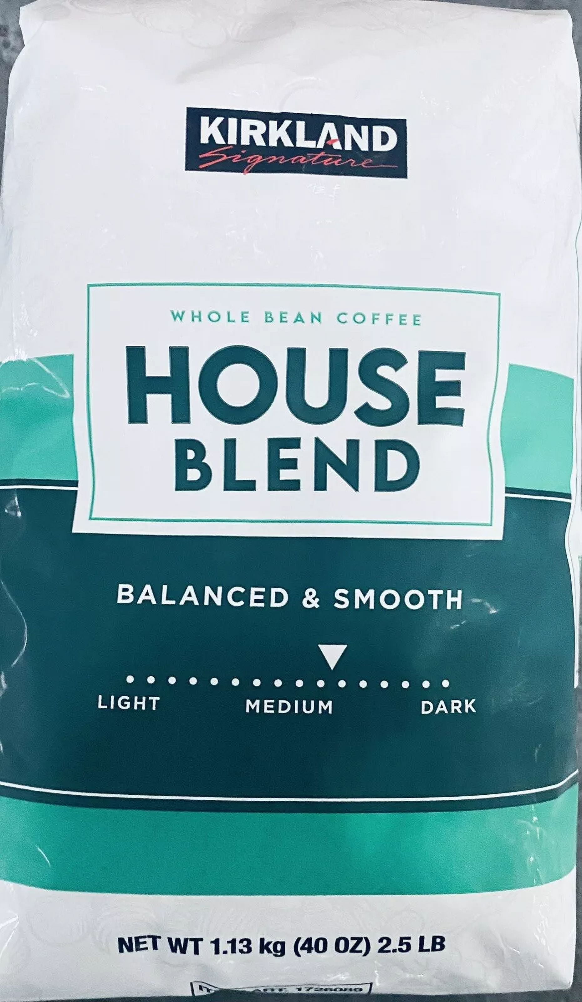 Signature House Blend Whole Bean MEDIUM ROAST Coffee 2.5 Lb Bag ...