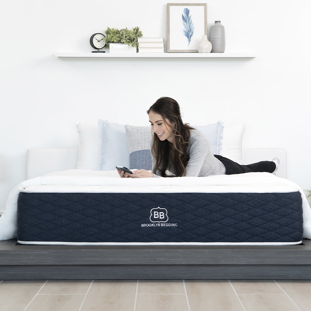Brooklyn Bedding Full XL, Medium - Signature Hybrid Mattress with ...