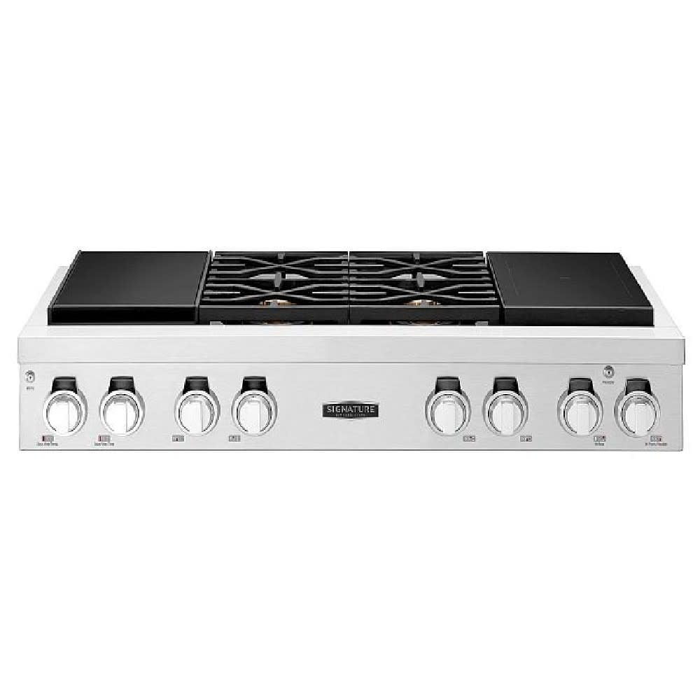 Signature Kitchen Suite Sksrt480si 48" Wide 240 Volt 4 Burner Dual Fuel ...
