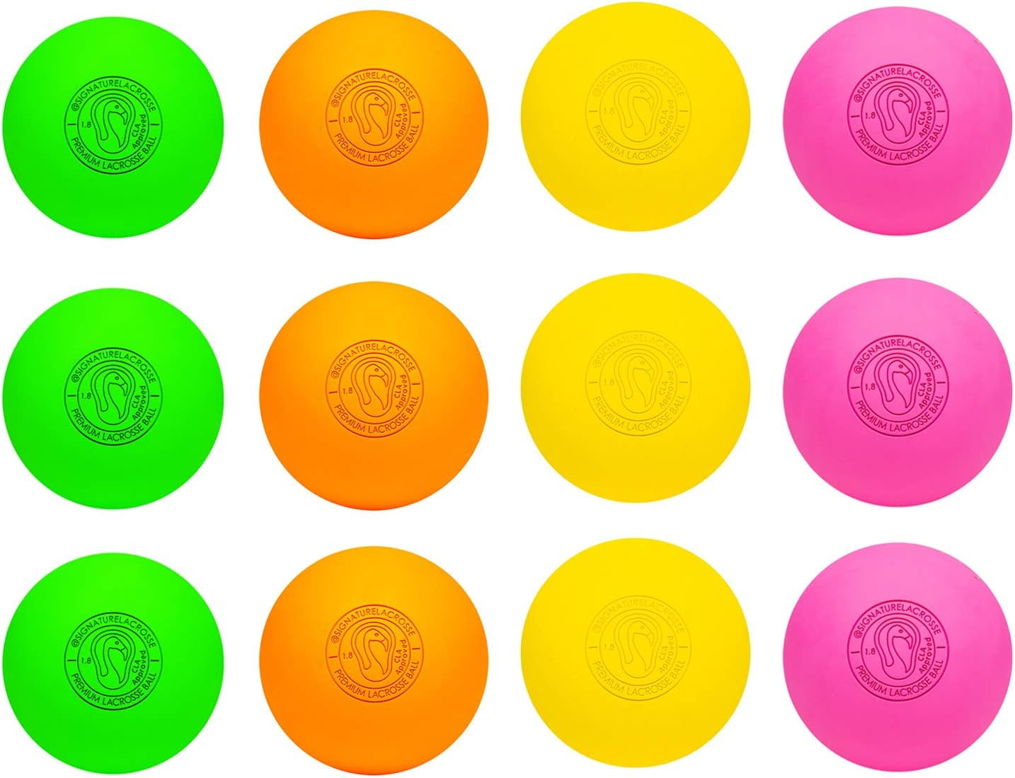 Signature Lacrosse Ball Set - Packs of 2, 4, 8, 12, and 100 - No ...