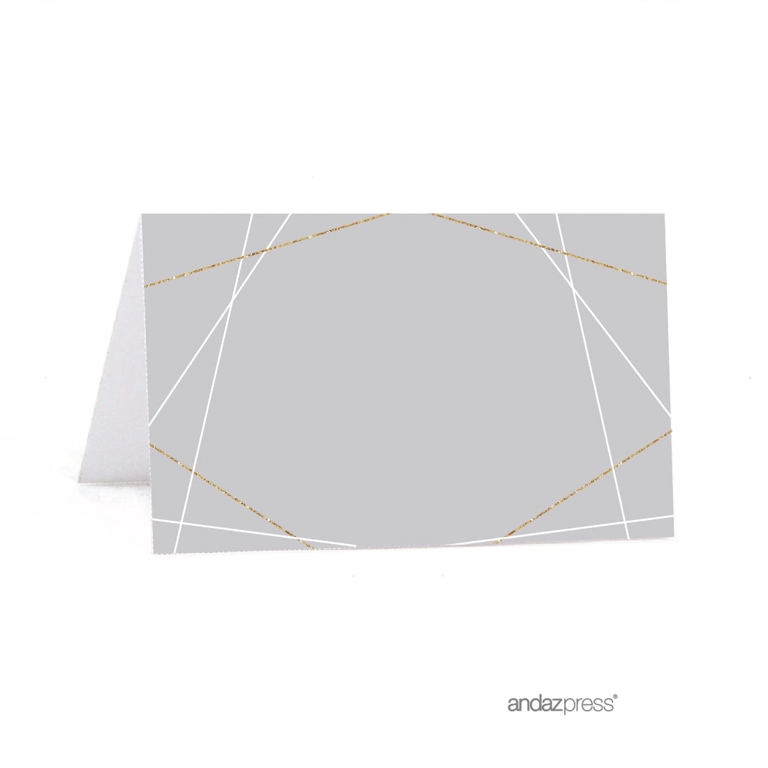 Koyal Wholesale Table Place Cards Glitter Party Light Gray, White and ...