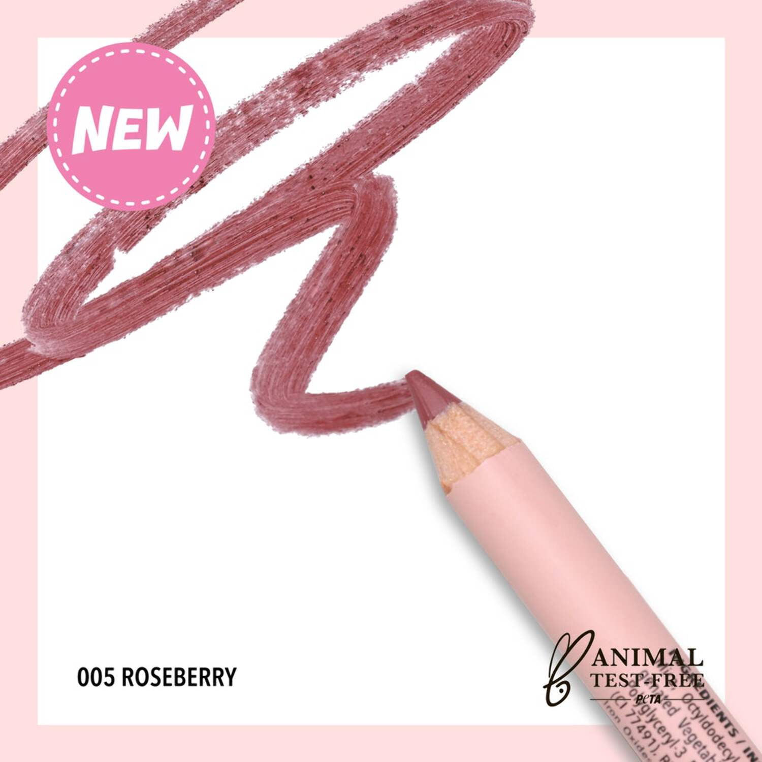Moira Beauty Signature Lip Pencil, 005 Roseberry, 0.04 oz (1.1 g ...