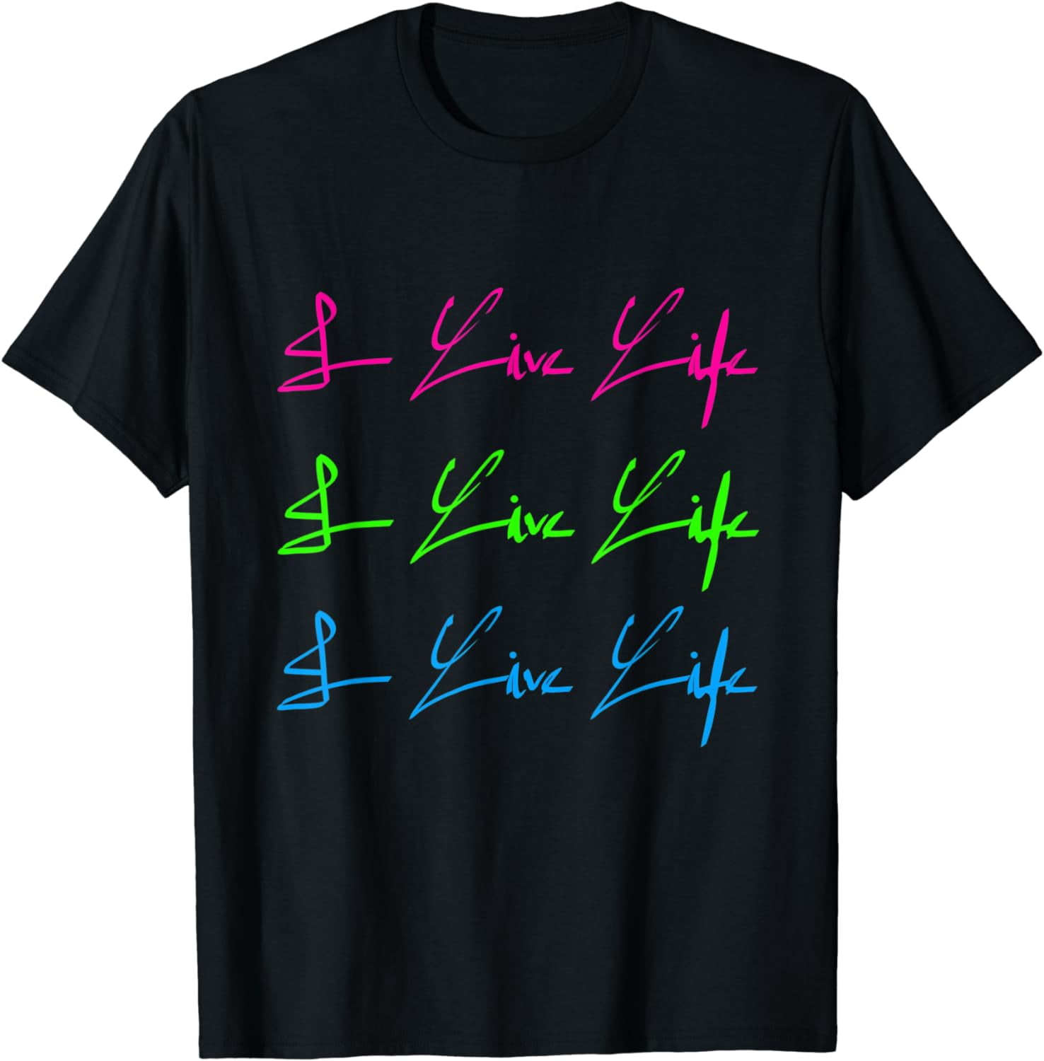 Signature Logo Trendy Casual Triple Script Logo T-Shirt - Walmart.com