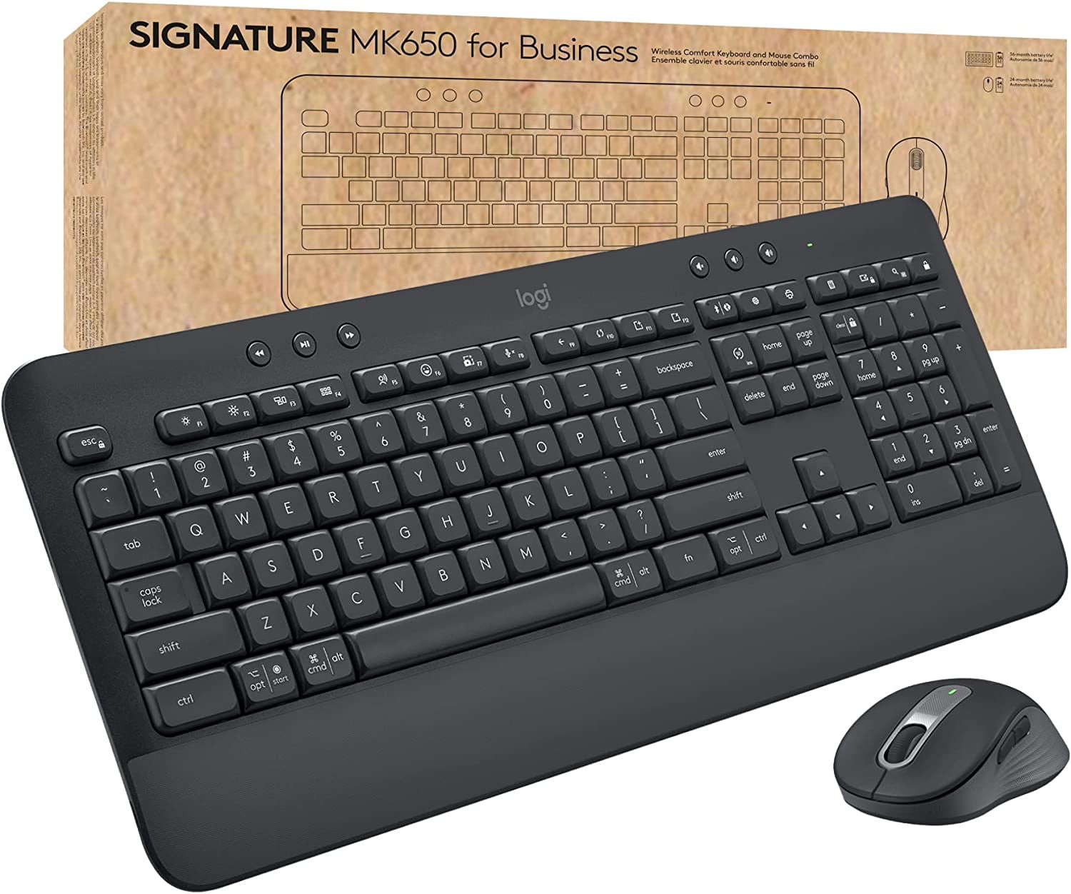 Signature MK650 Combo for Business, Wireless Mouse and Keyboard, Logi ...