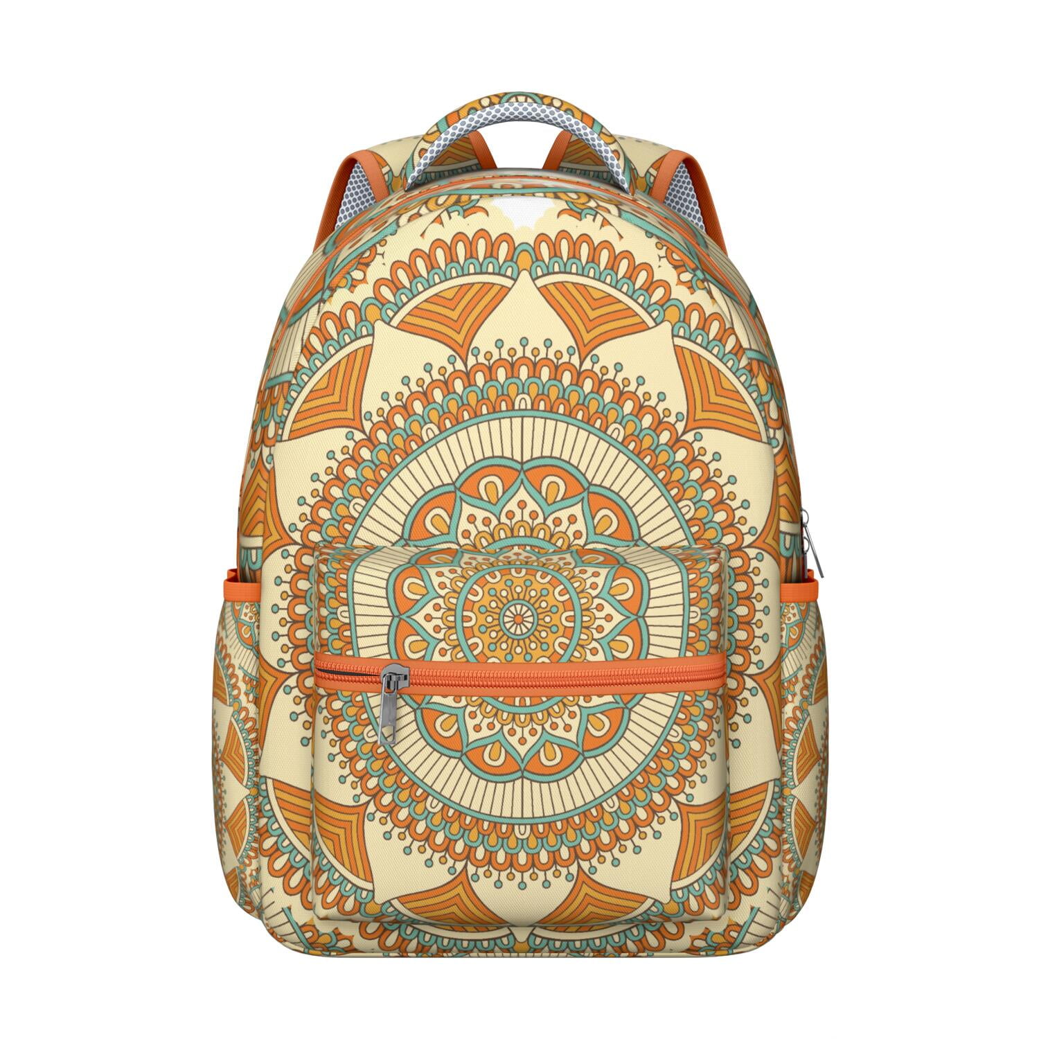 Signature Mantra Printed Backpack - Recognizable Style School Backpack, Iconic Design Bookbag ...