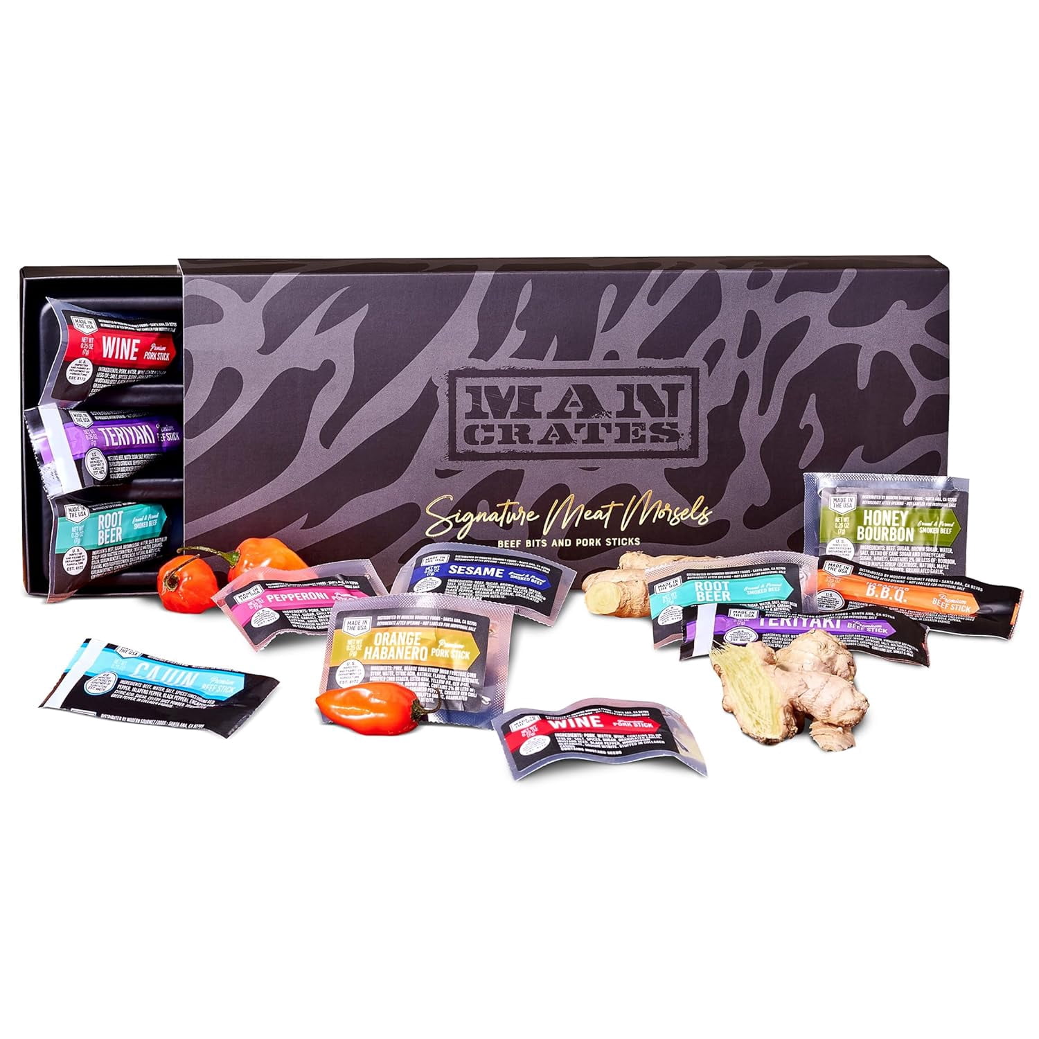 , Signature Meat Morsels, Beef and Pork Jerky, Flavors including Honey ...