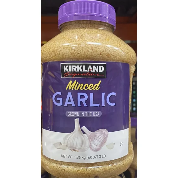 Signature Minced 100% California Garlic 48 Ounces Bottle 3 Lbs ...