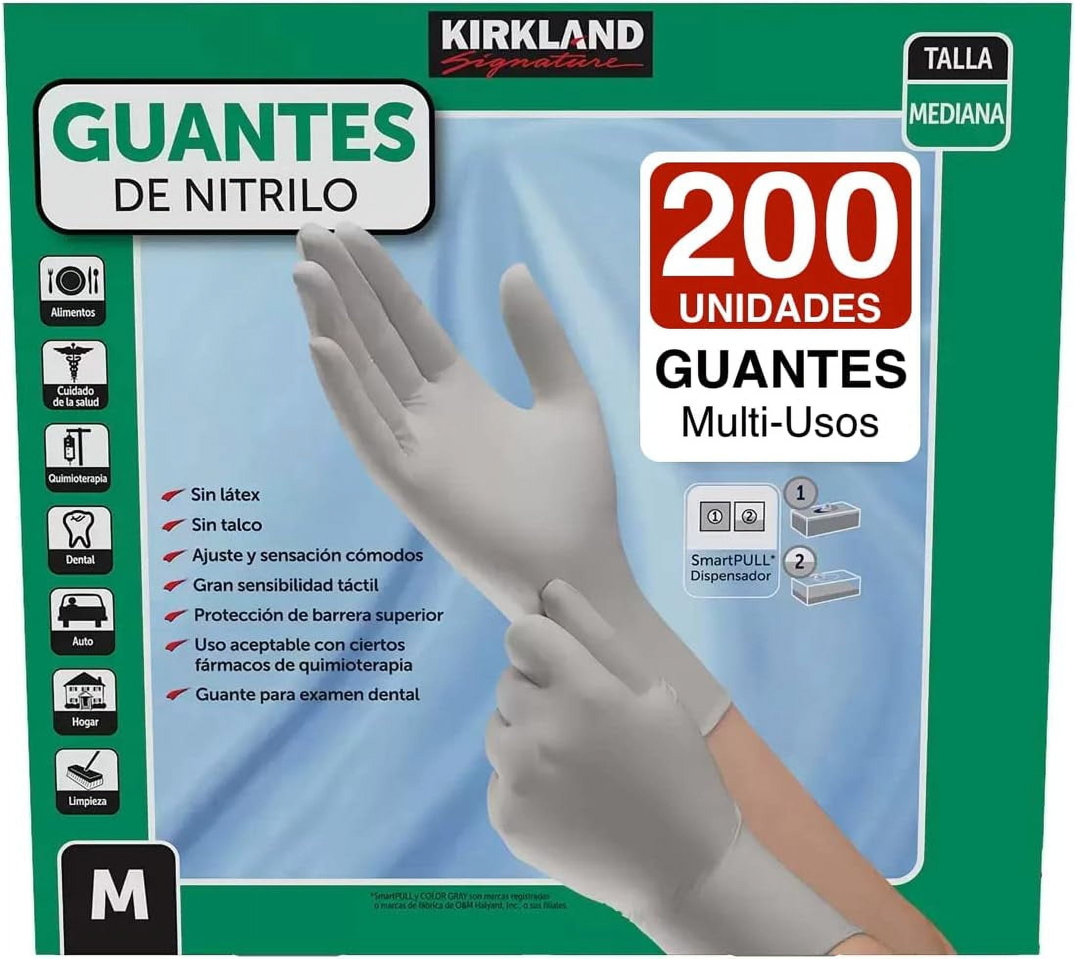 Signature Nitrile Gloves, Box of 200, Medium for Health Care, Food ...