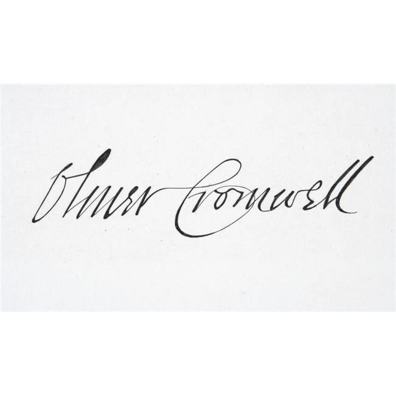 Signature Of Oliver Cromwell 1599 To 1658 English Military Leader And ...