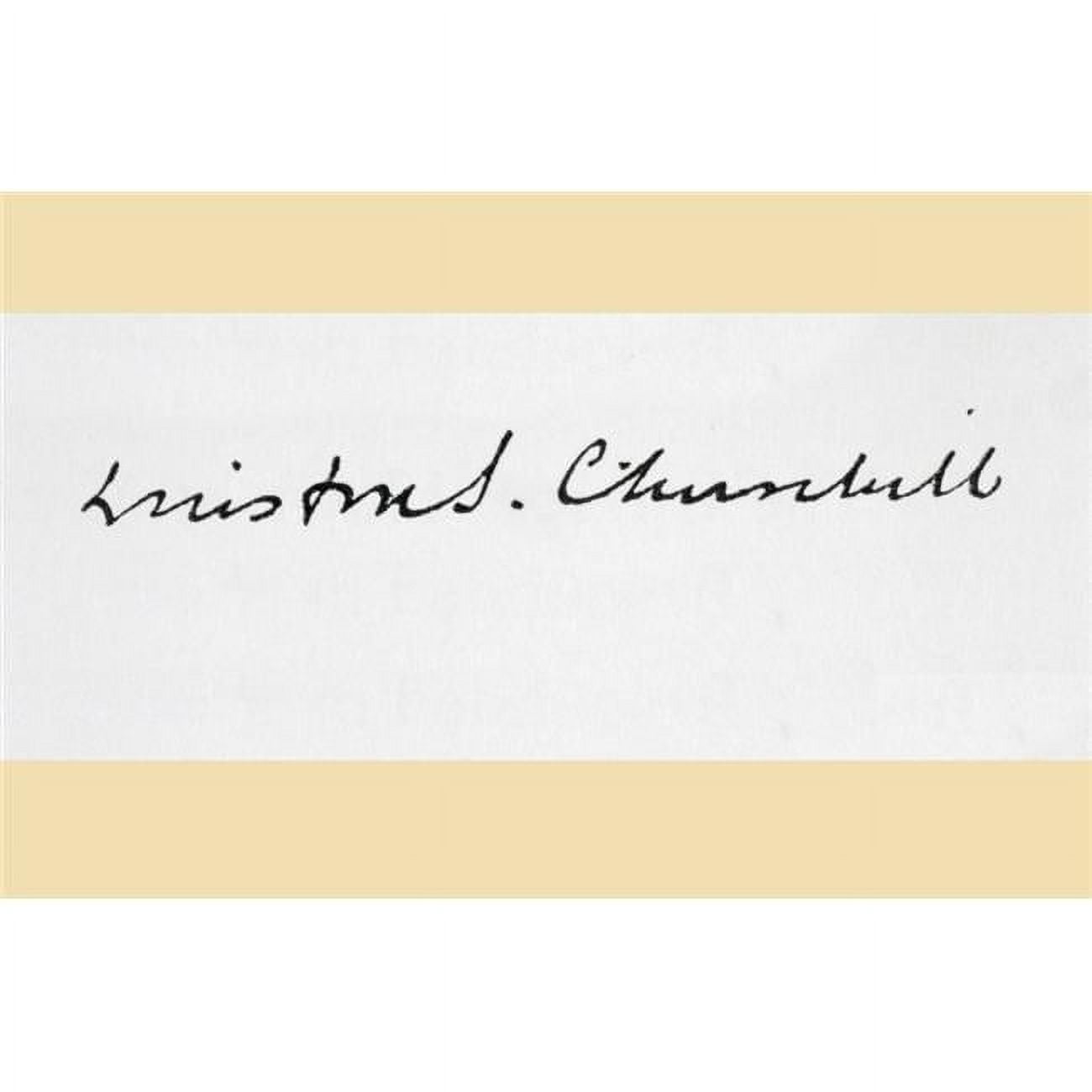 Signature Of Winston S. Churchill 1874 To 1965. From King Albert_S Book ...