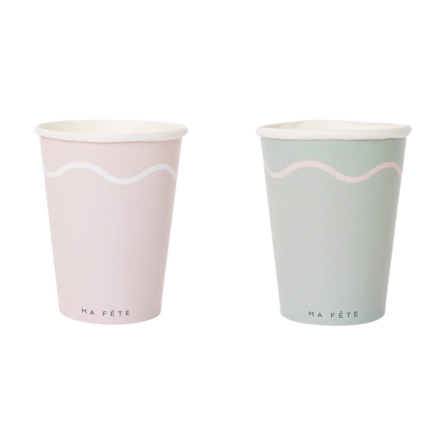 Ma Fete Signature Collection Pastel Paper Cups – 9oz Disposable Cups in ...