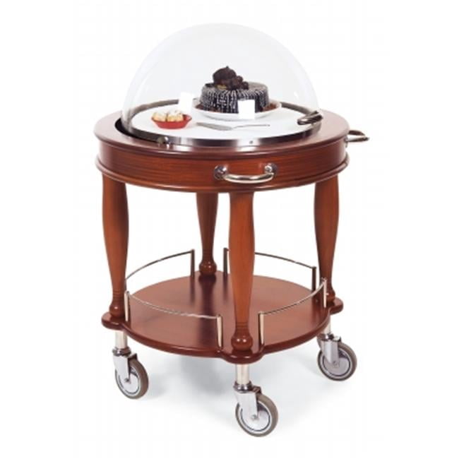 Signature Round Serving Cart with Dome - Bordeaux - Walmart.com