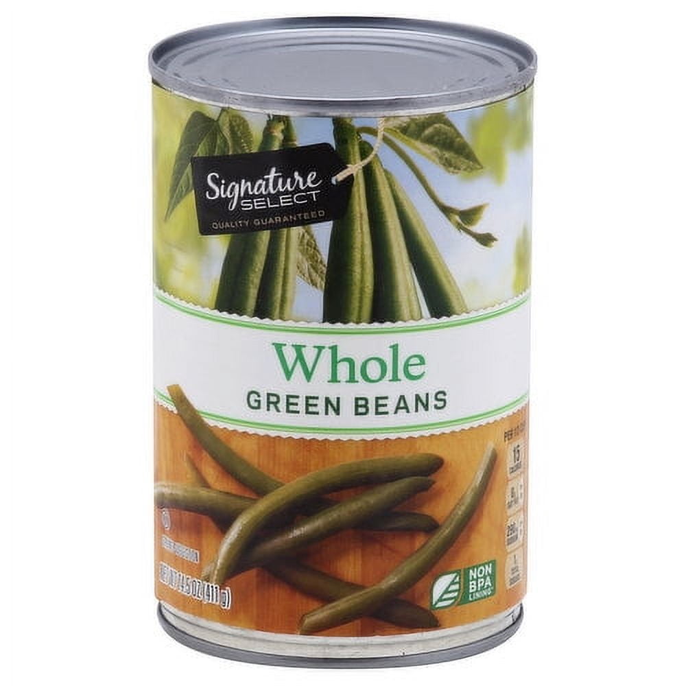 Signature SELECT Beans Green Whole Can 14.5 oz - Walmart.com