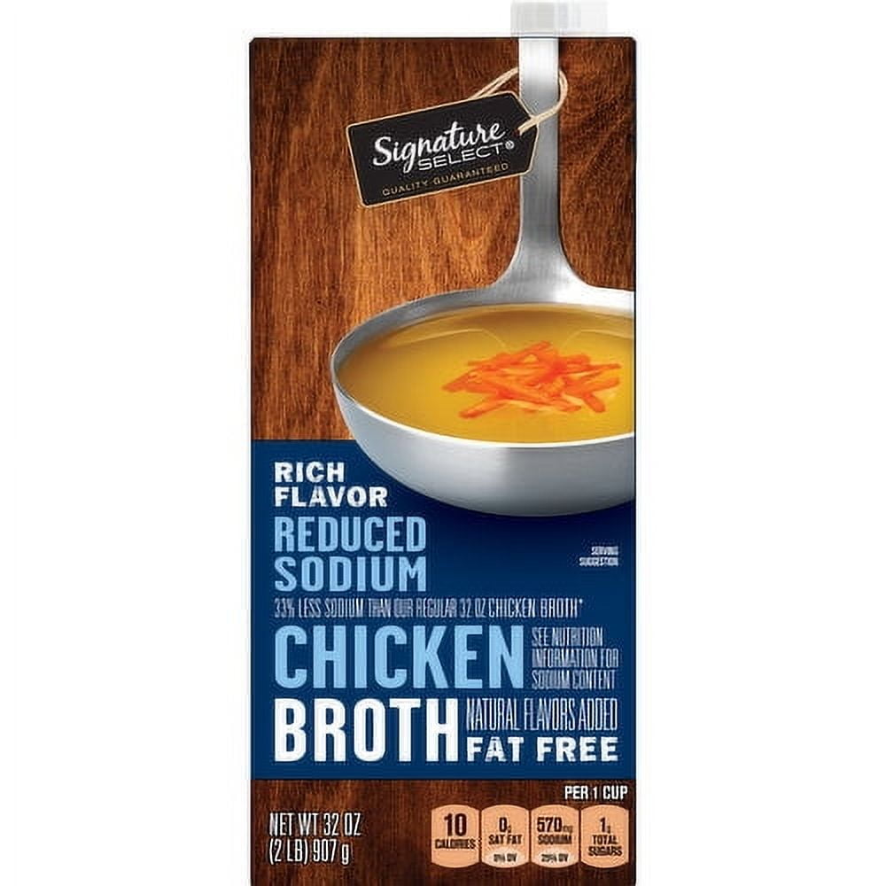 Signature SELECT Broth Reduced Sodium Chicken 32 oz Package May Vary ...
