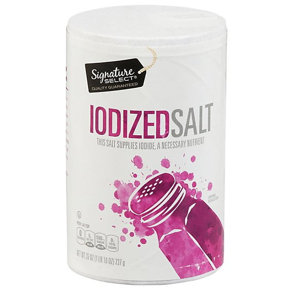 Signature SELECT Iodized Salt - 26 Oz Pack of 2 - Walmart.com