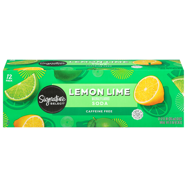 Signature SELECT Lemon Lime Soda - 12 Pack (12 fl oz Cans) - Walmart ...