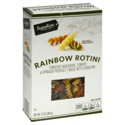 Signature SELECT Pasta Rainbow Rotini Box - Walmart.com
