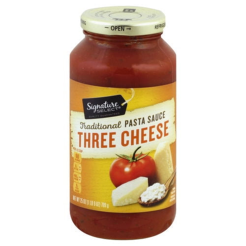 Signature SELECT Pasta Sauce Traditional Three Cheese Jar - Walmart.com