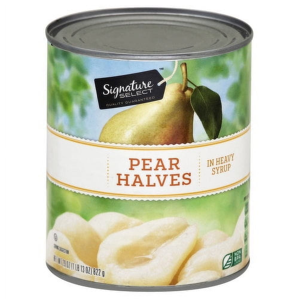 Signature SELECT Pear Halves In Heavy Syrup Can 29 oz Package May Vary ...