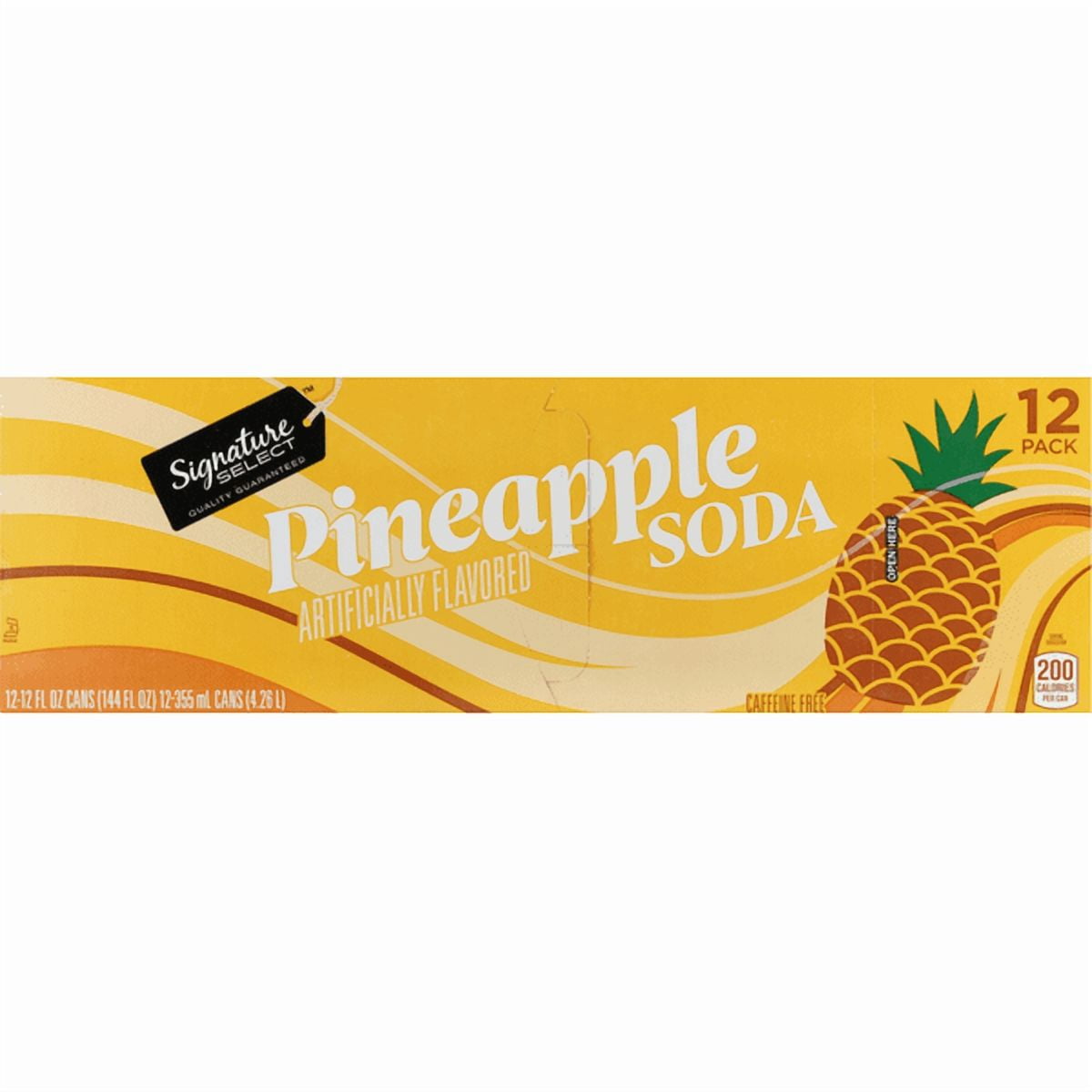 Signature SELECT Pineapple Soda - 12 Pack (12 fl oz Cans) - Walmart.com