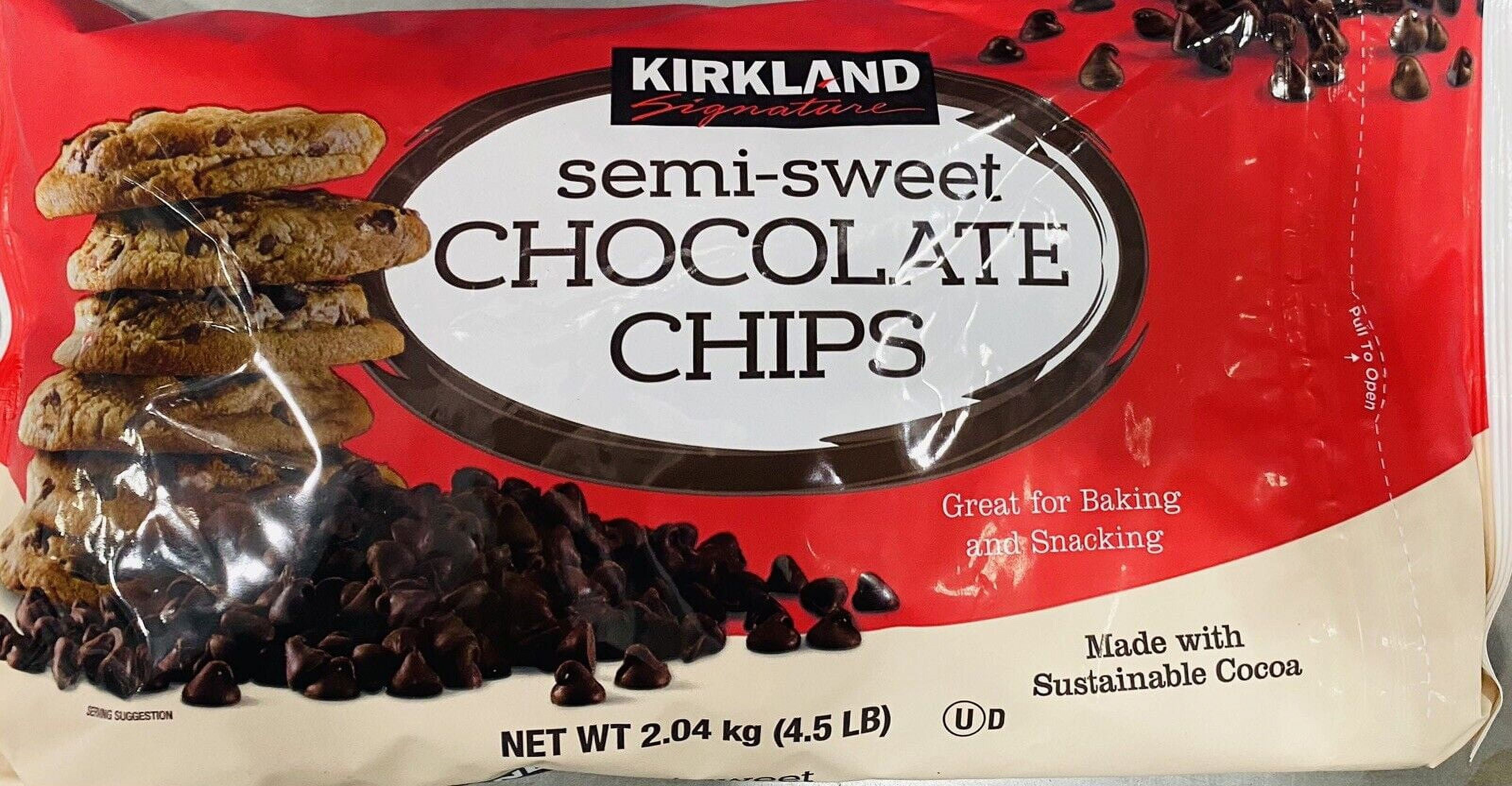 Signature Semi Sweet Morsels Baking Chocolate Chips 72 oz JUMBO Bag ...