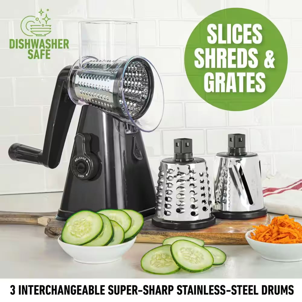 Signature Series Multi Slicer Pro 3 in. 1 Spinning Rotating Mandoliner ...