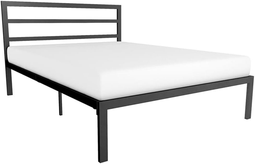 Signature Sleep Metal Platform Bed with Headboard, Full, Black ...