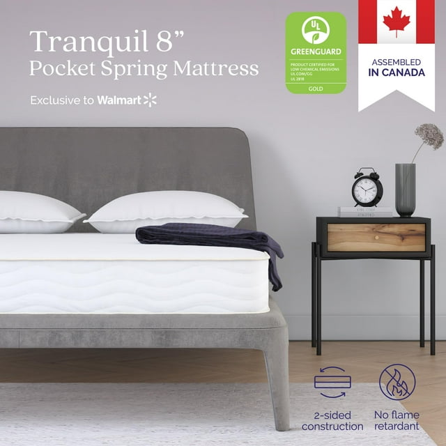 Signature Sleep Tranquil 8" Pocket Spring Mattress, Queen - Walmart.com