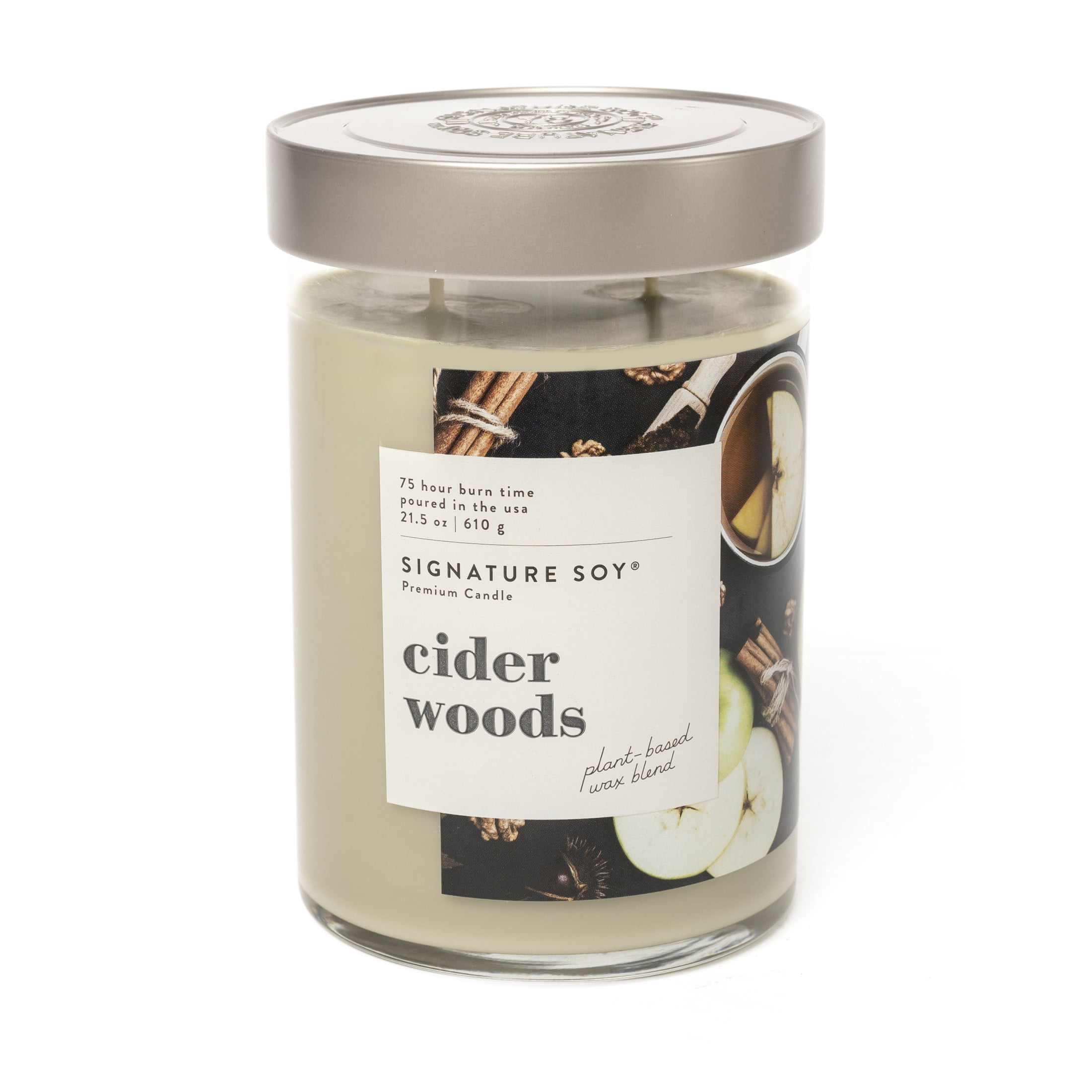 Signature Soy Signature Soy Lidded Cider Woods Scented Candle - Walmart.com