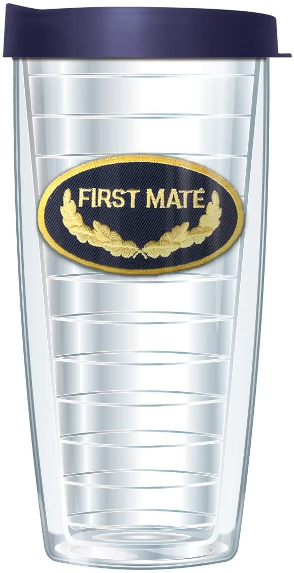 Signature Tumblers First Mate Emblem on Clear 22 Ounce Double-Walled ...