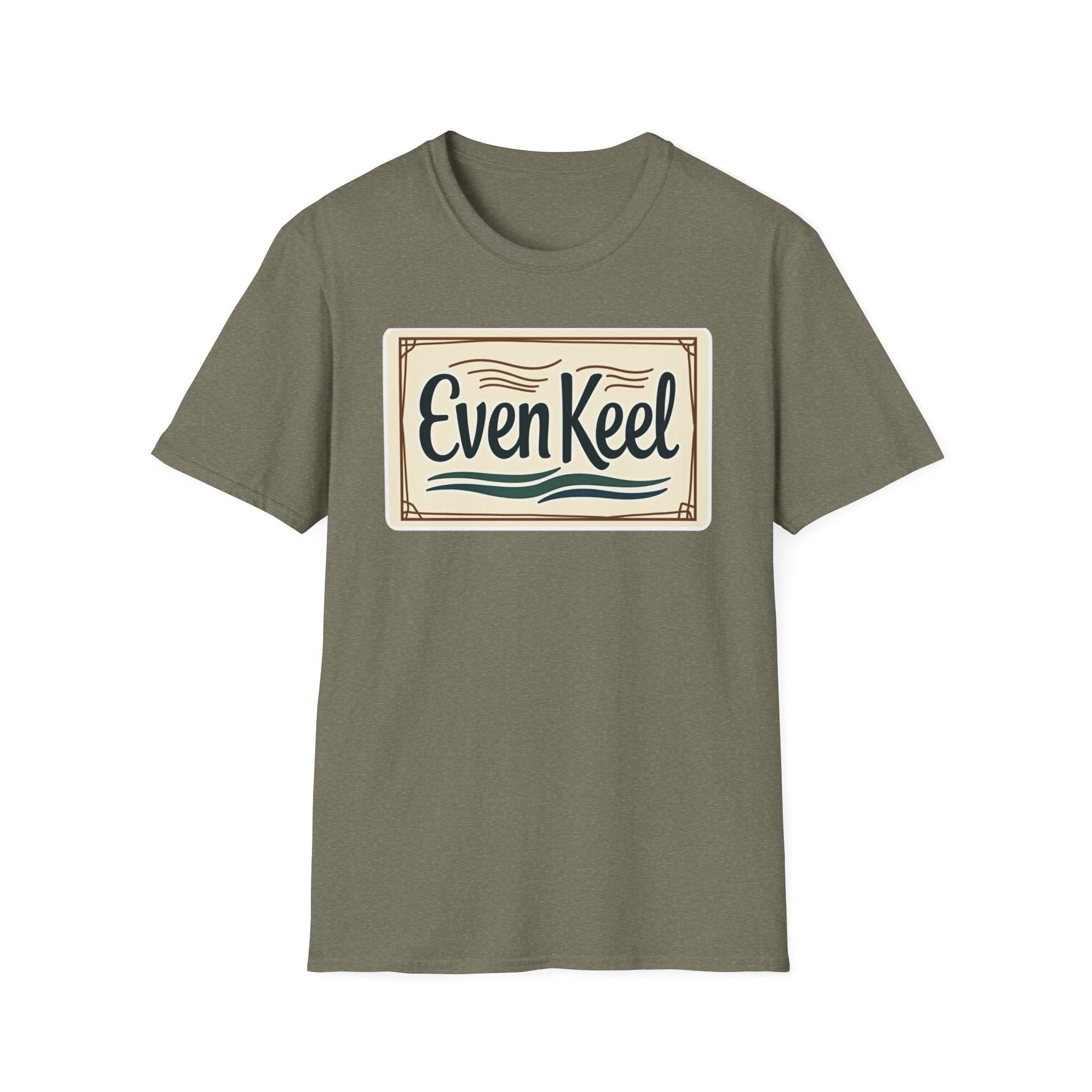 Signature Unisex Tee - Even Keel Design (3XL, HeatherMilitaryGreen ...