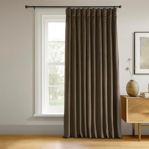 Signature Velvet Thermal Blackout Curtains for Living Room 84 Inch Long ...