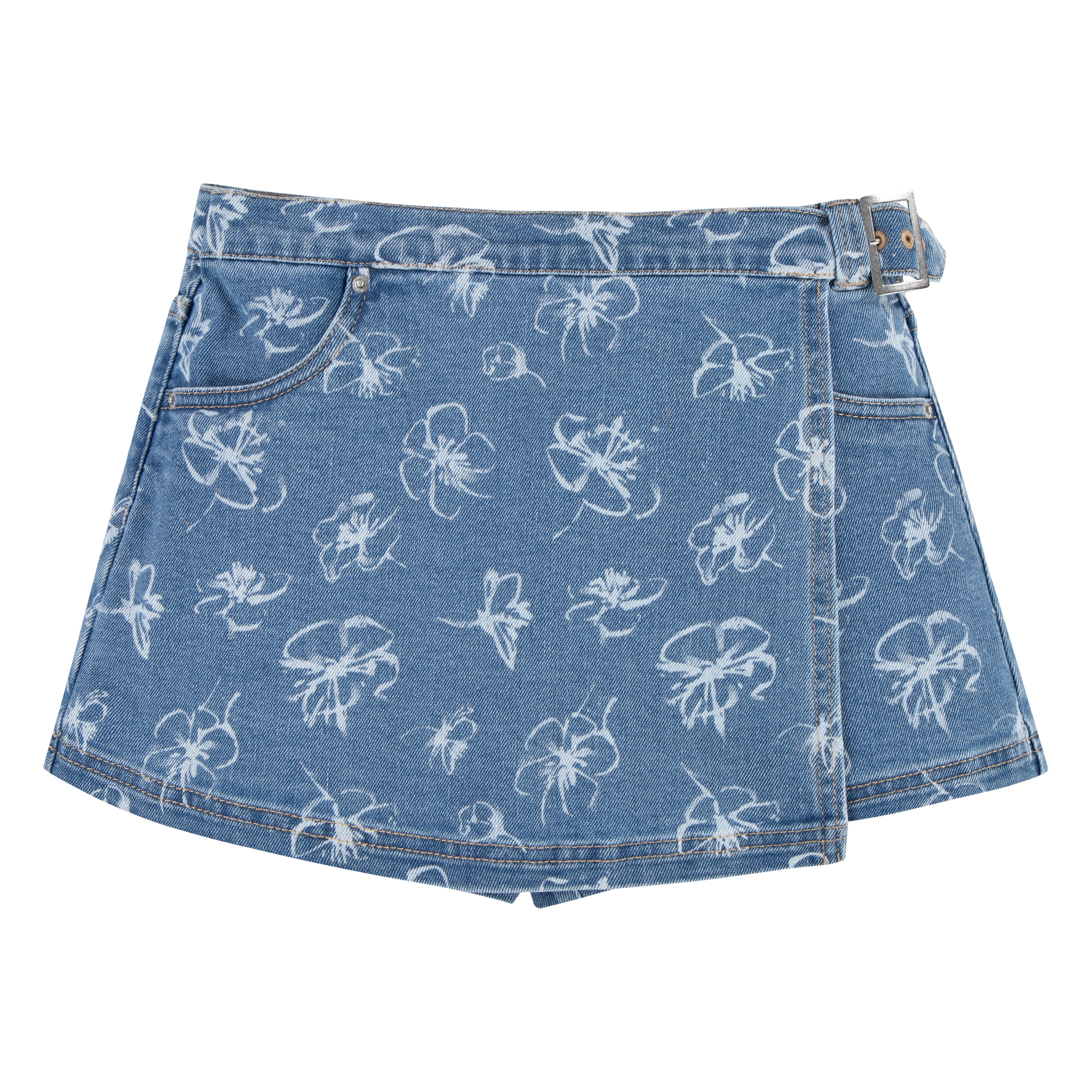Signature by Levi Strauss & Co. Belted Skort, Sizes 5-18 - Walmart.com