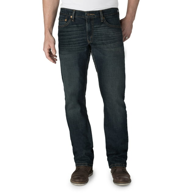 Signature by Levi Strauss & Co Men's Straight Fit Jeans Standard 34W x ...