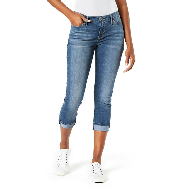 Signature by Levi Strauss & Co. Women's Modern Mid Rise Capri - Walmart.com