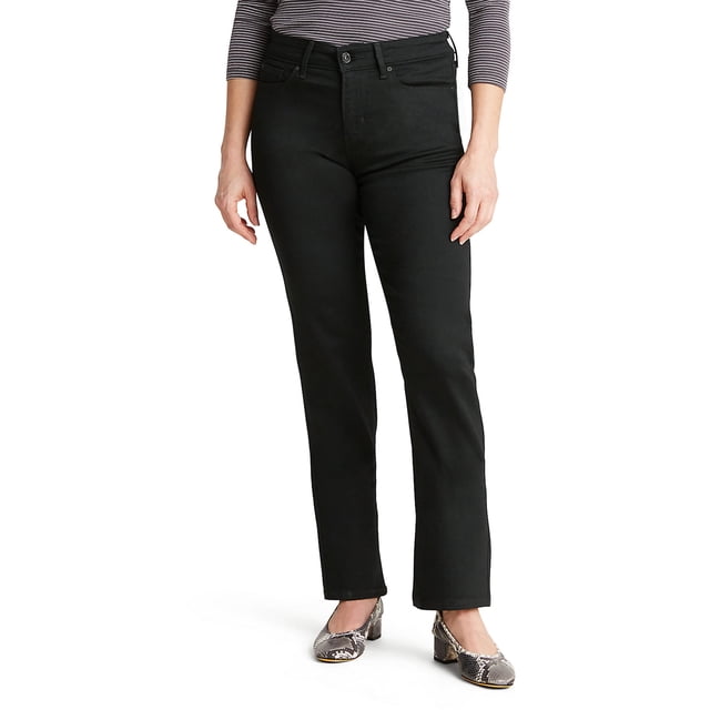 Levi Strauss Signature Women's Modern Mid-Rise Straight Jeans - Walmart.com