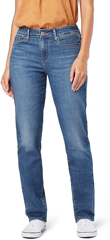 Signature by Levi Strauss & Co Women's Modern Straight Jeans, Mystic ...