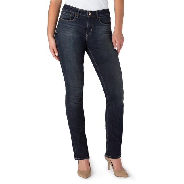 Signature by Levi Strauss & Co. Women's Totally Shaping Slim Straight ...