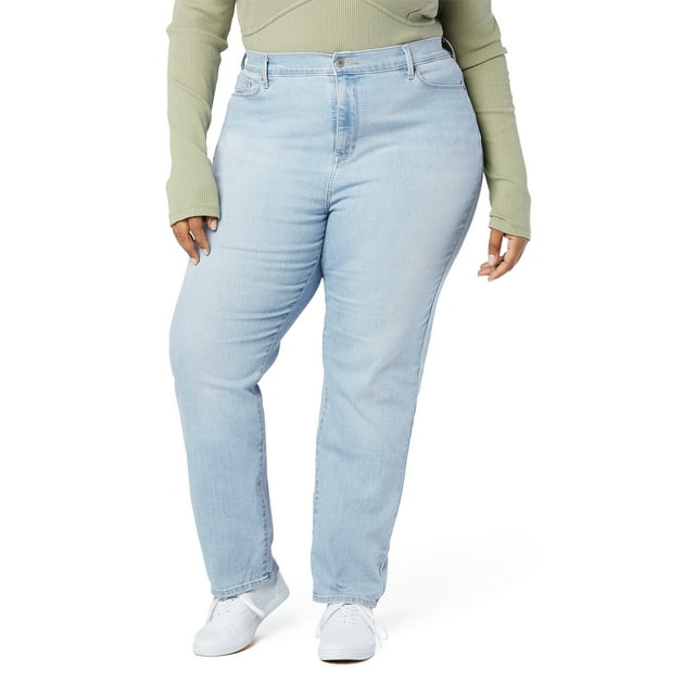 Levi Strauss Signature Women's and Women's Plus High Rise Straight Jean ...