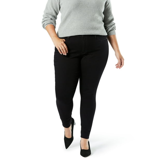 Levi Strauss Signature Women's and Women's Plus Mid Rise Skinny Jeans ...