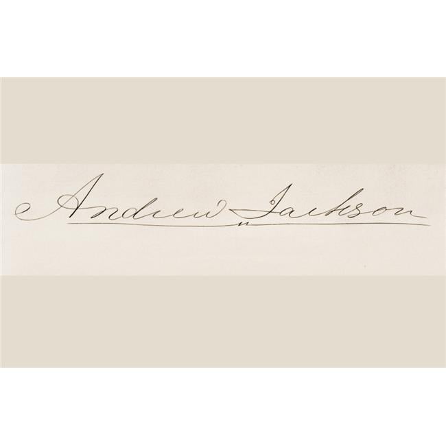Signature of Andrew Jackson 1767 to 1845 7th President of the United ...