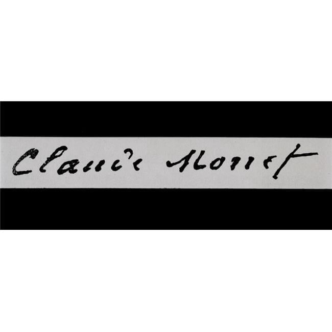 Signature of French Artist Claude Monet 1840 to 1926 Poster Print - 22 ...