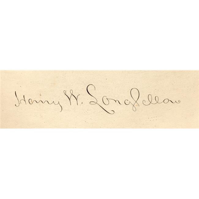 Signature of Henry Wadsworth Longfellow 1807-1882 The Most Popular ...