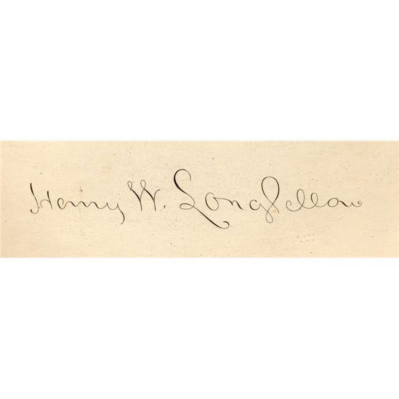 Signature of Henry Wadsworth Longfellow 1807-1882 The Most Popular ...